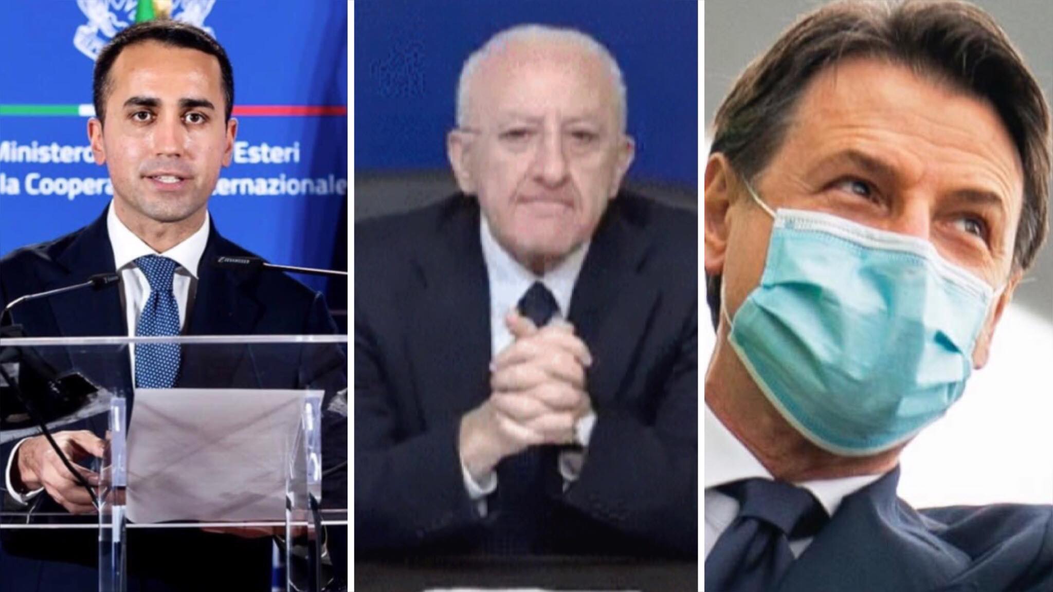 De Luca su Di Maio-Conte: "Fortunato chi ha capito perché litigano"