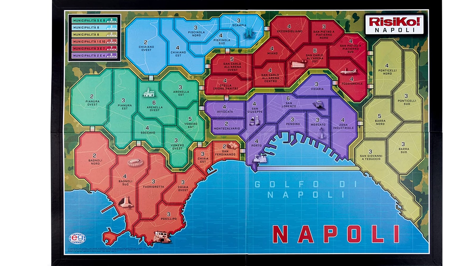 Risiko Napoli: quartieri della città in guerra sul gioco da tavolo