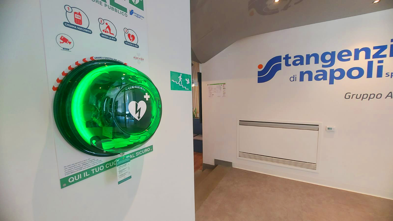 Tangenziale di Napoli cardioprotetta: installati tanti defibrillatori