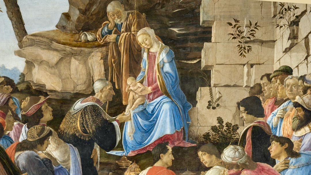 L'Adorazione dei Magi di Sandro Botticelli in mostra a Napoli